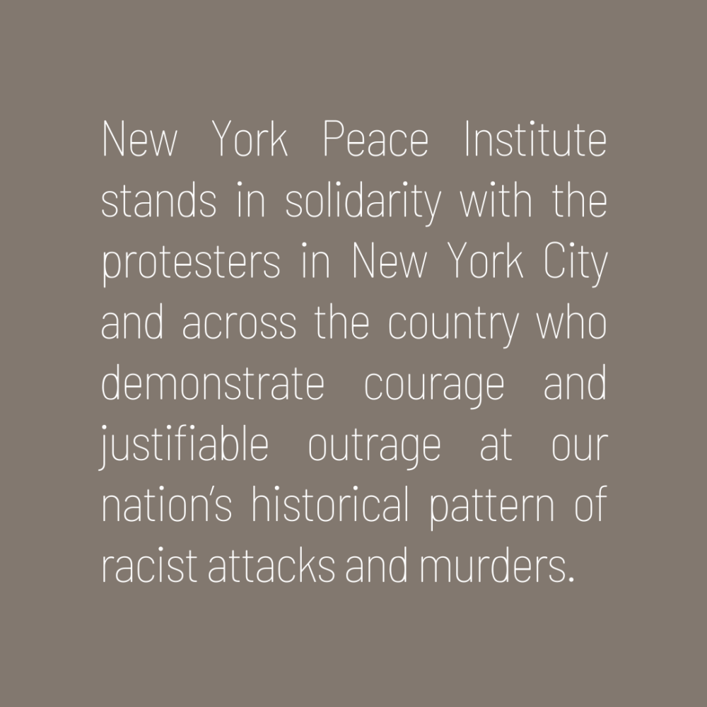 Statement of Solidarity - New York Peace Institute